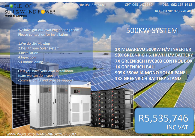 Megarevo 500kw System