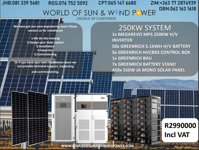Megarevo 250kw System
